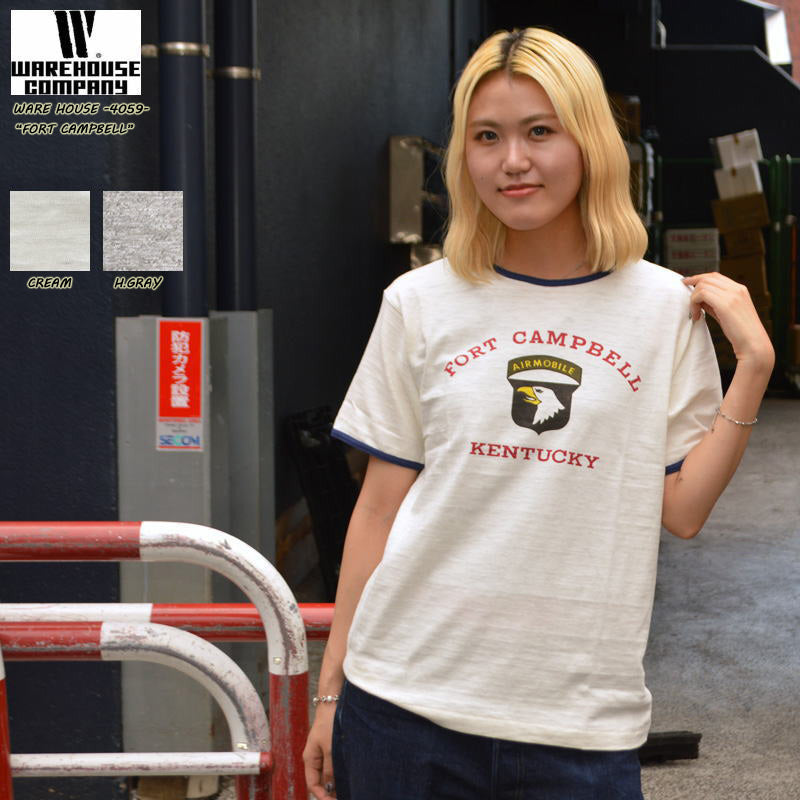 WAREHOUSE "4059 FORT CAMPBELL" Ringer T-shirt – BEARS' -TOKYO-