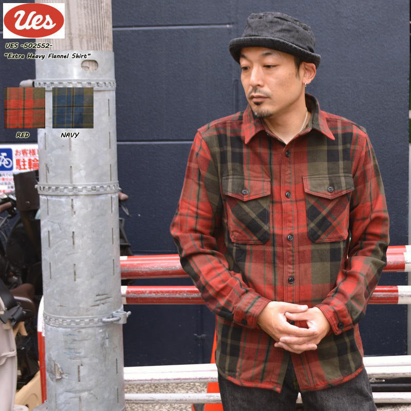 UES "502552" EXTRA HEAVY FLANNEL SHIRTS – BEARS' -TOKYO-